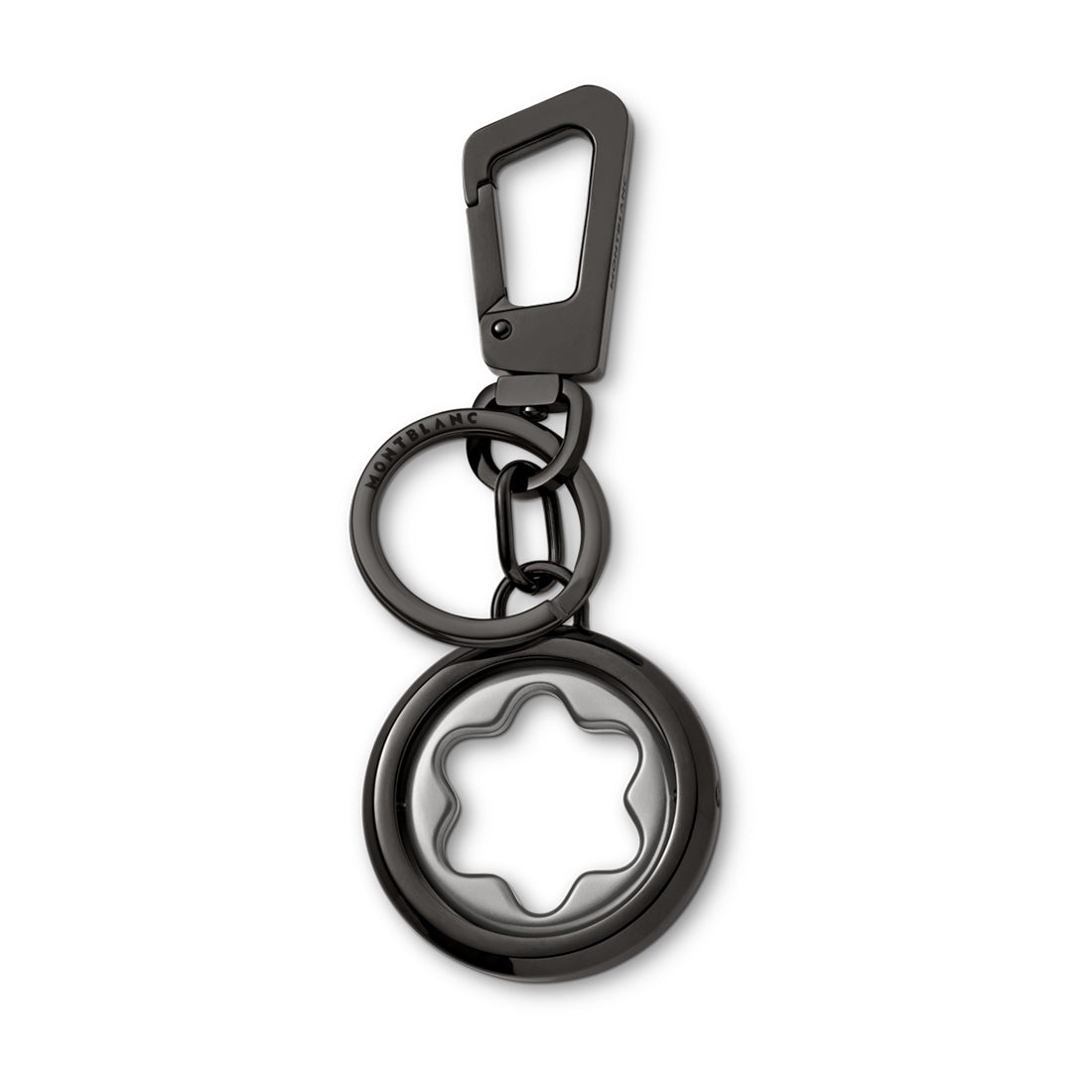 Montblanc Meisterstück Grey and Black Metal Key Ring – Mallory
