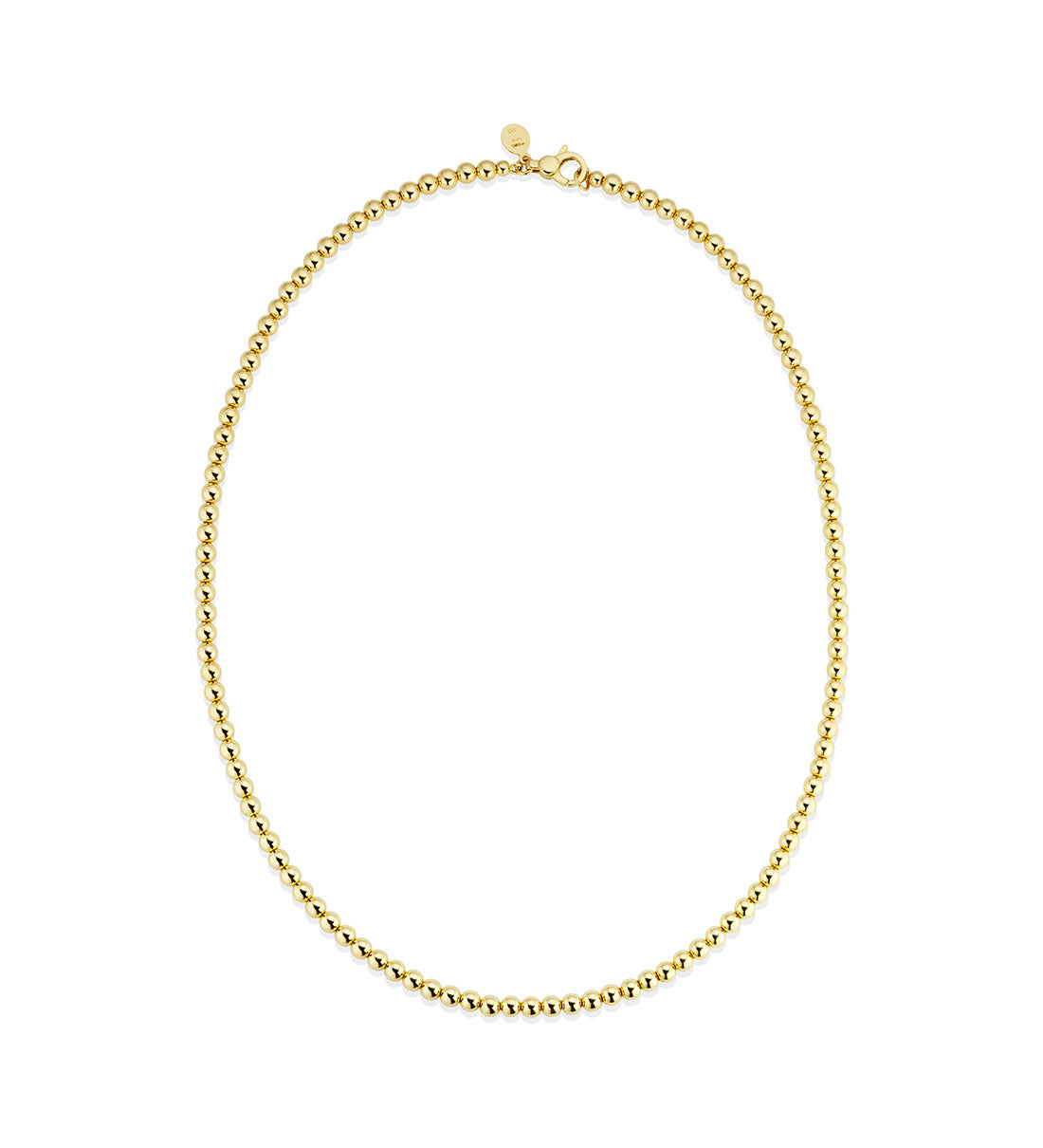 18ct Yellow Gold Boule Link Necklace – Mallory