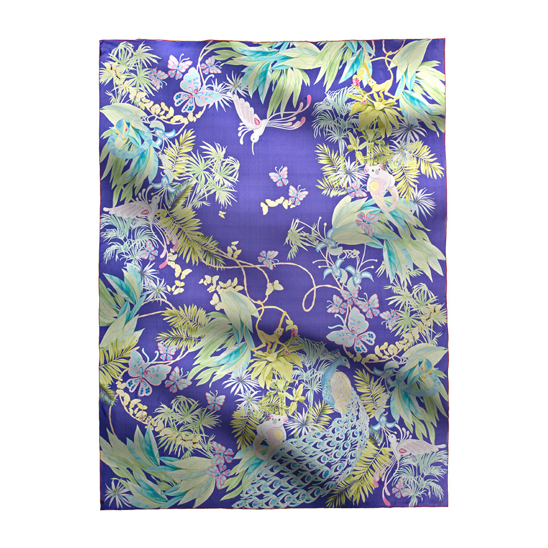 Chopard Animal World Purple Silk Chiffon Stole – Mallory