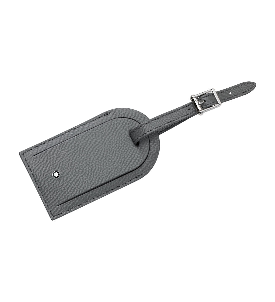 Montblanc Sartorial Flannel Grey Calfskin Leather Luggage Tag – Mallory